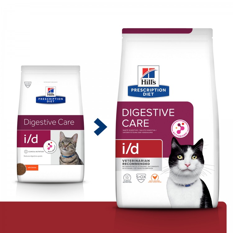 Feline i/d (Хиллс для взр. кошек, лечение заболеваний ЖКТ)